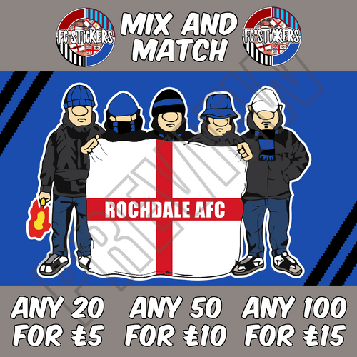 Rochdale AFC Flag Hooligans | FC STICKERS