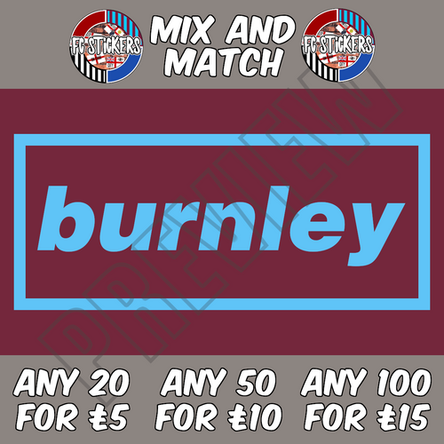 burnley Britpop | FC Stickers