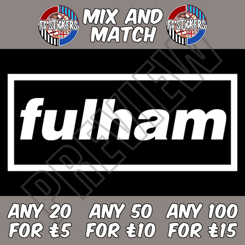 fulham Britpop | FC STICKERS