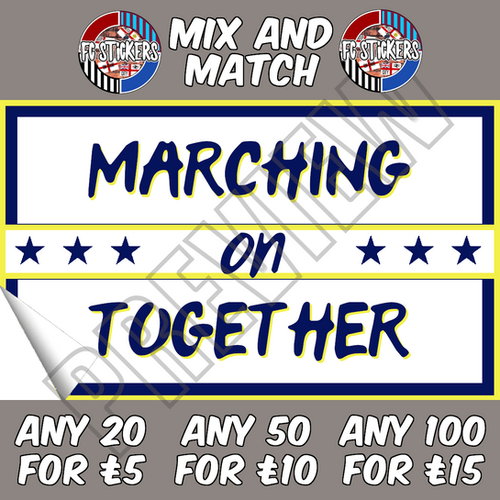 Marching on Together Only Fools | FC Stickers