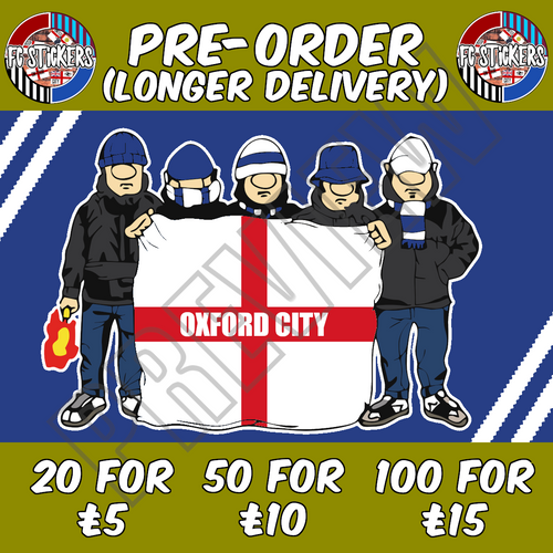 Oxford City Flag Hooligans | FC Stickers