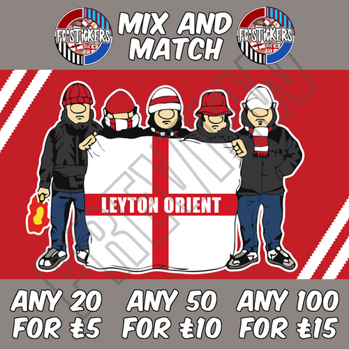 Leyton Orient Flag Hooligans | FC Stickers