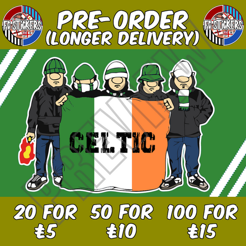 Celtic Flag Hooligans Britpop | FC STICKERS