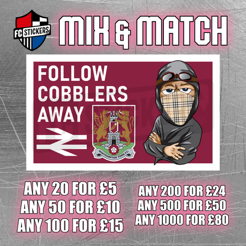 Follow Cobblers Away | FC STICKERS