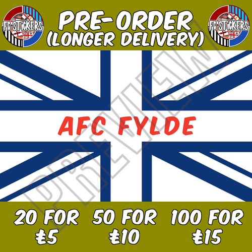 AFC Fylde Union Jack | FC STICKERS