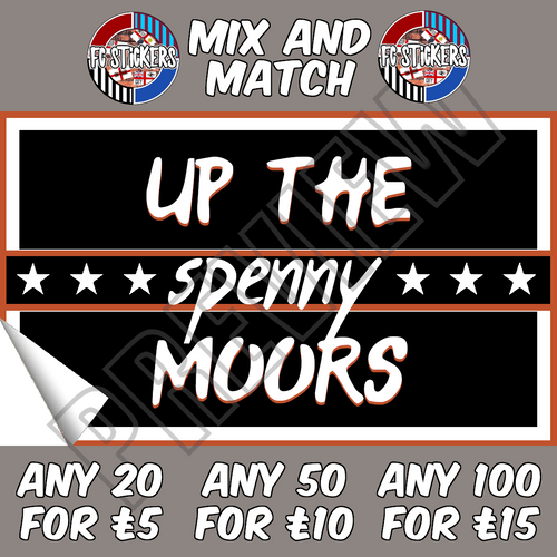 Up The Spenny Moors Only Fools | FC Stickers