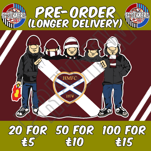 Hearts Flag Hooligans | FC STICKERS