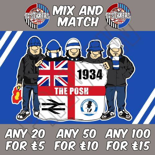 Peterborough United Flag Hooligans | FC Stickers