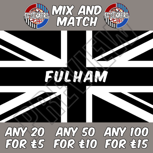 Fulham Union Jack | FC Stickers