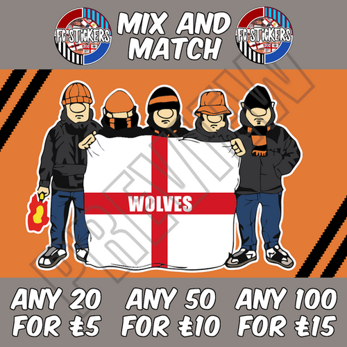 Wolves Flag Hooligans | FC Stickers
