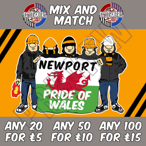 Newport Flag Hooligans | FC Stickers
