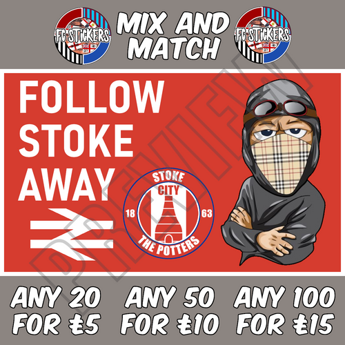 Follow Stoke Away | FC STICKERS