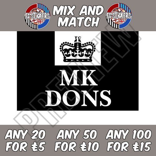 MK Dons Offensive Weekend | FC STICKERS