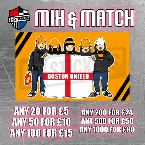 Boston United Flag Hooligans | FC STICKERS