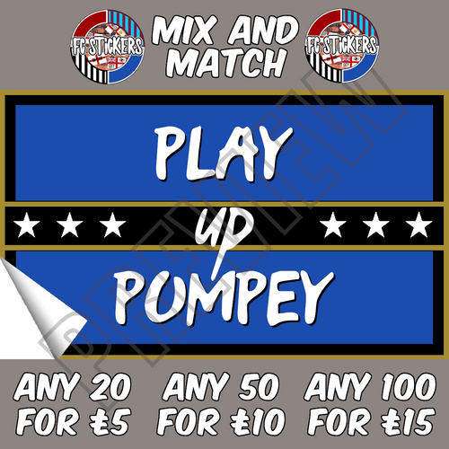 Play Up Pompey Only Fools | FC Stickers