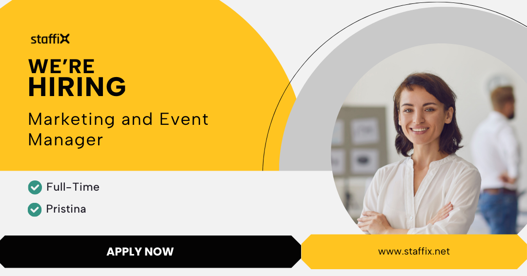 Jobs - Marketing and Event Manager - staffiX