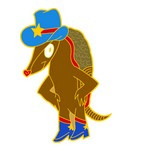 Almaron the Armadillo Pin | crttexas