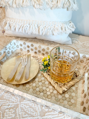 Capiz Tray - Beehive | HARA