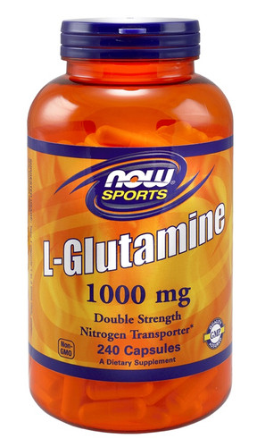 NOW Foods L-Glutamine - 1000mg - 240 caps | Creatine fitness