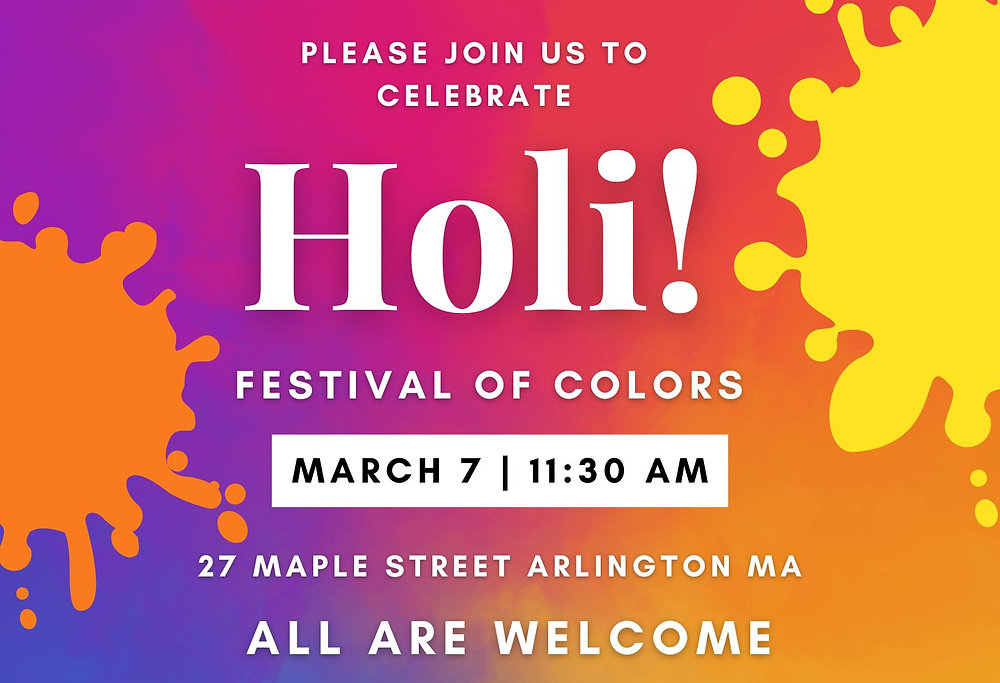 Come celebrate Holi!