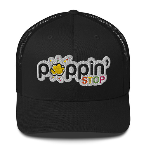 "poppin" Logo Trucker Cap | Poppin’ Stop