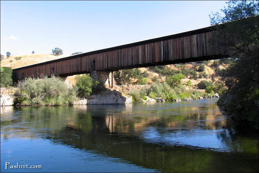 Knights Ferry Covered Bridge | California Motorcycle Roads | Pashnit