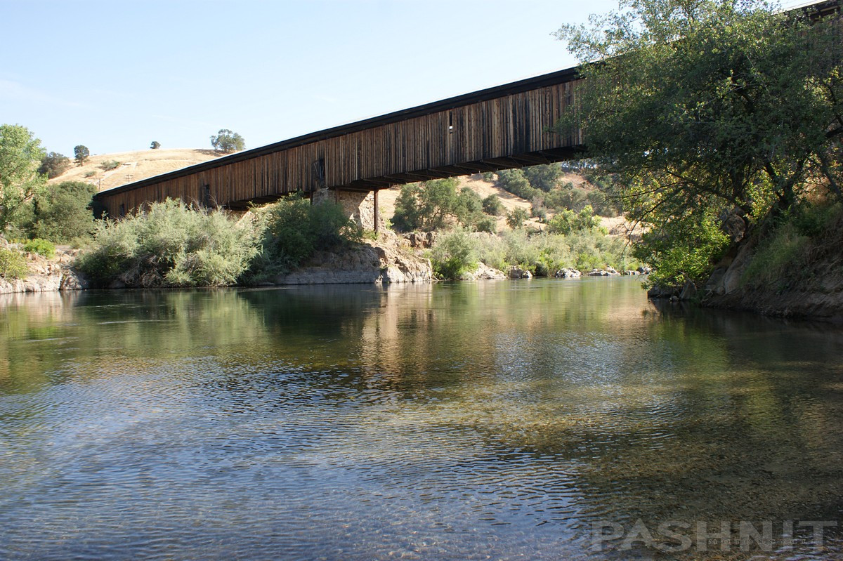 Knights Ferry Covered Bridge | California Motorcycle Roads | Pashnit