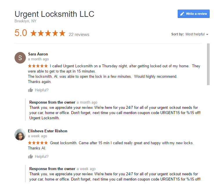 Prices List Urgent Locksmith
