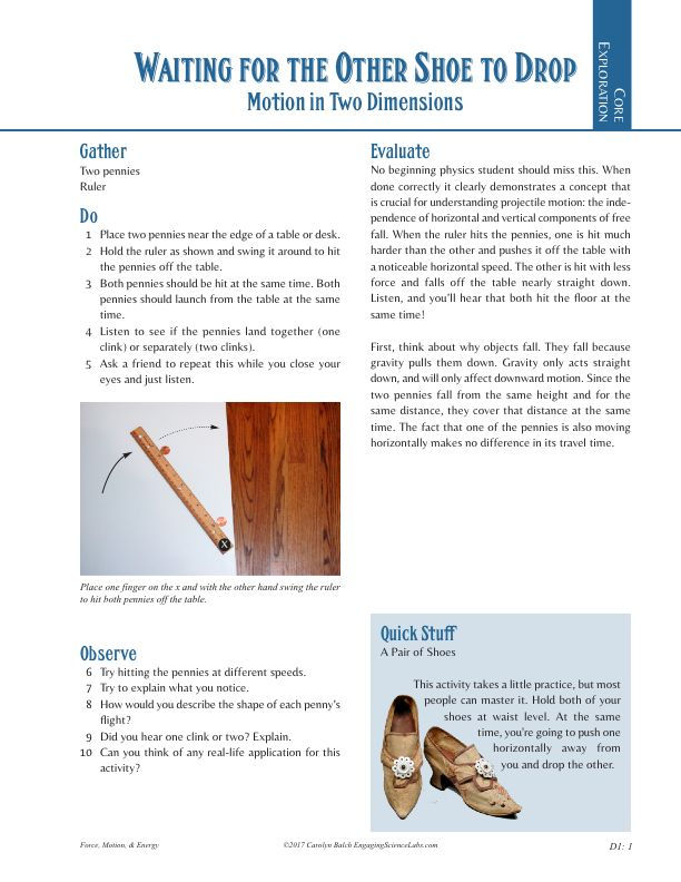 Force, Motion, and Energy Activities for Middle School Science