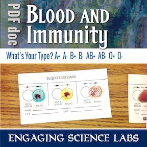 Blood Type Activity: Type Your Own Blood and Compare with Classmates ...