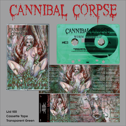 Cannibal Corpse ‎- Worm Infested Cassette Ltd 100 Color Shell | Nesimedia