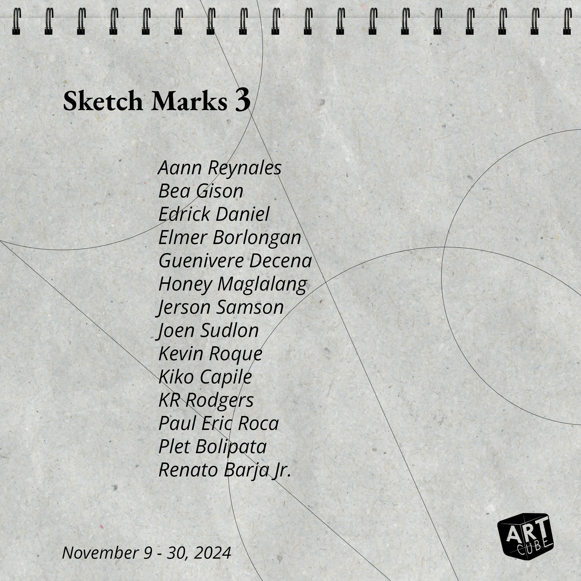 Sketch Marks 3 - Aann Reynales, Bea Gison, Edrick Daniel, Elmer ...