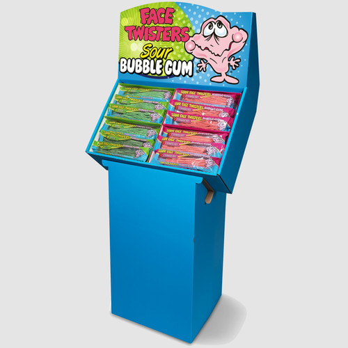 Bubble Gum Straws Shipper | FACE TWISTERS