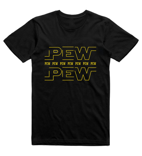 Star Wars : Pew Pew Parody T-Shirt | Fancentric