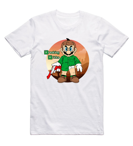 Breaking Bricks (Mario & Breaking Bad) T-Shirt | Fancentric