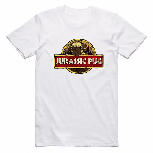Jurassic Pug Short Sleeve T-Shirt | Fancentric