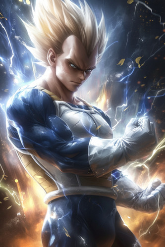 DragonBall: Vegeta #02 Supersaiyan Archival (Museum) Quality Poster ...
