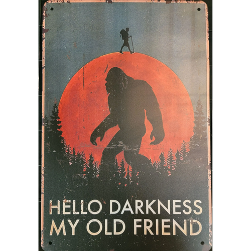 Hello Darkness Sign | Susan's Crafts