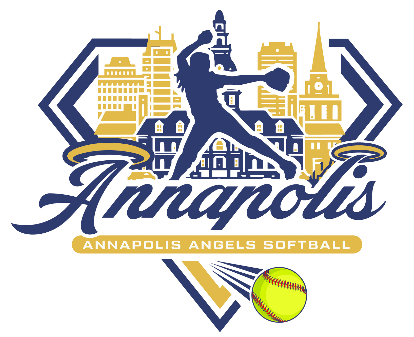 Angels Softball Logo