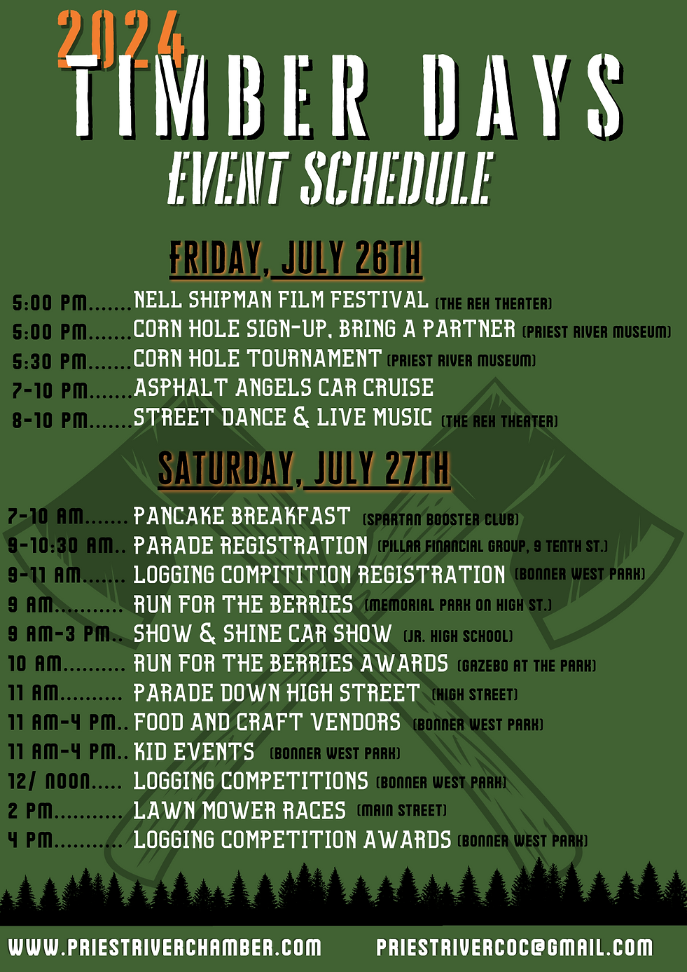 Timber Days | Priest River Chamber
