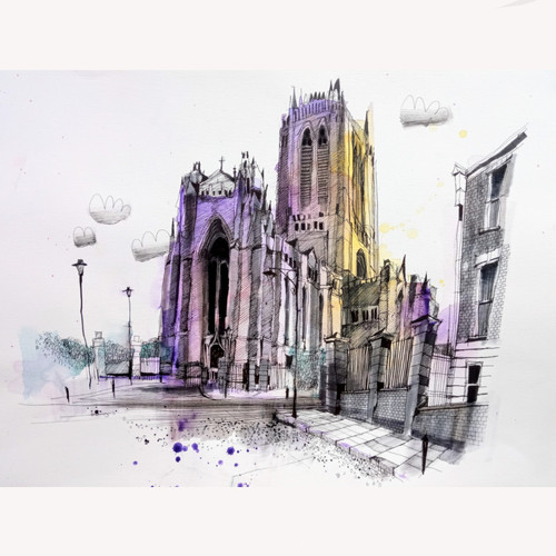Anglican Cathedral, Original Painting | liverpoolpictures