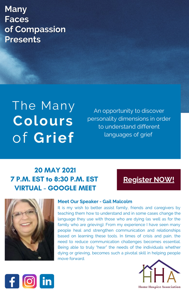 Event Announcement: The Many Colours of Grief