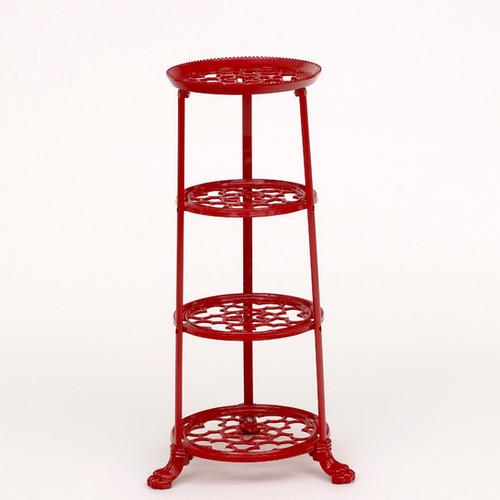 D1630RF 4 Tier Pan Stand Red | victor