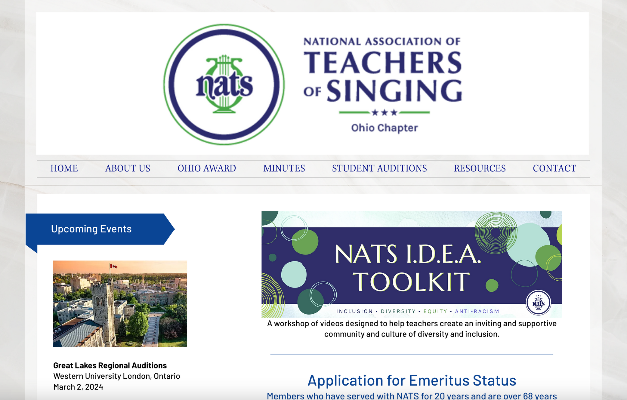 STUDENT AUDITIONS | Ohio NATS