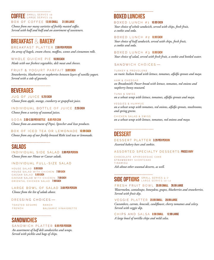 Catering | copperrockcoffee