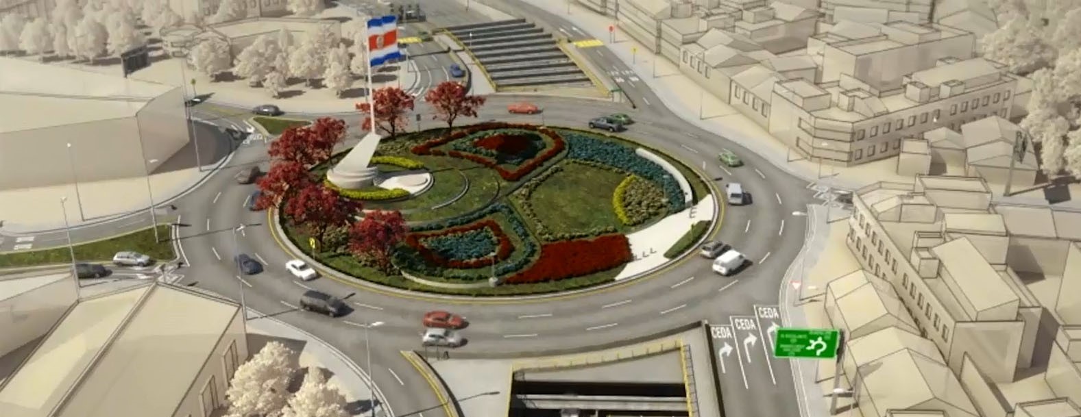 Rotonda La Bandera | Proyectos Unops Costa Rica | Costa Rica