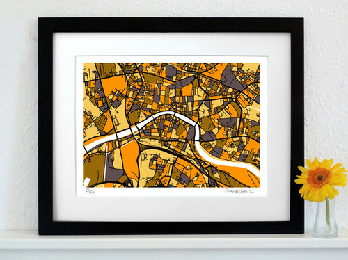 PISA ART MAP PRINT | firewater-gallery