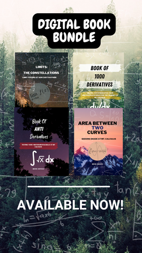 Calculus Bundle (Limits, Derivatives, Integrals, and Area) | The Vegan ...