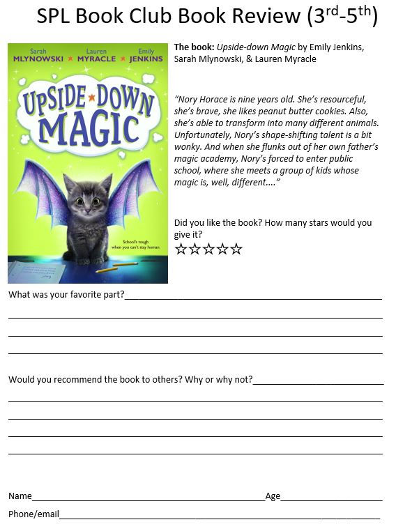 Upside-Down Magic - Online Book Club