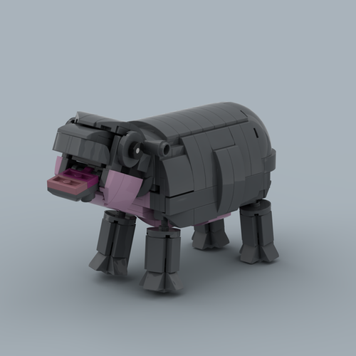 Moo Deng the Pygmy Hippo | Hippo Brick Studio